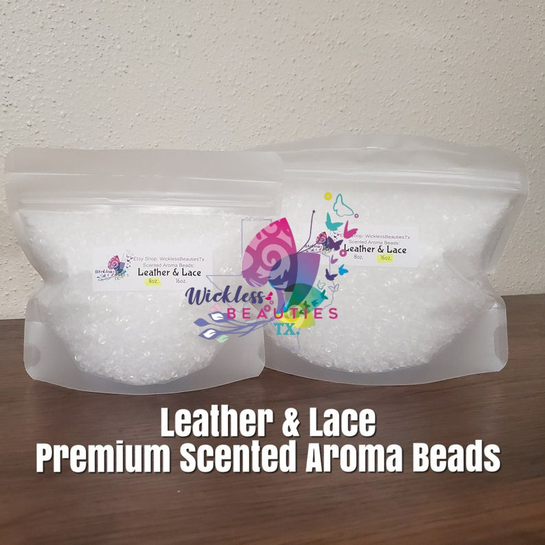 Leather & Lace Scented Aroma Beads – Wickless Beauties Tx. LLC
